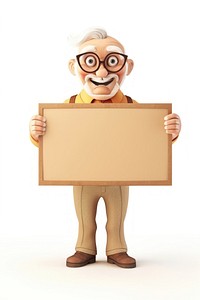 Older man holding board portrait | Premium Photo Illustration - rawpixel