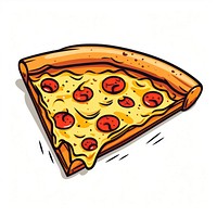 Pizza cartoon food dish. | Free Photo Illustration - rawpixel