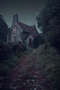 Photography haunted house architecture building | Free Photo - rawpixel
