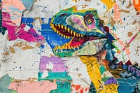 Dinosaur collage art painting. | Free Photo Illustration - rawpixel