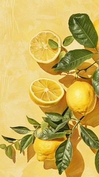 Wallpaper Lemon lemon fruit plant. | Premium Photo Illustration - rawpixel