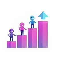 Teamwork purple graph chart. | Premium Photo Illustration - rawpixel