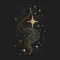 Surreal aesthetic shooting star logo | Premium Photo Illustration ...