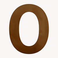 Number 0 brown digital art | Free Photo Illustration - rawpixel