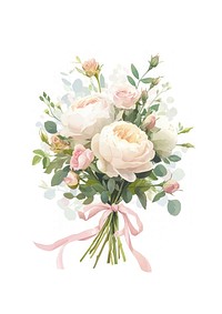 Pastel coquette Roses bouquet roses | Free Photo Illustration - rawpixel