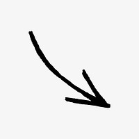 Doodle black arrow illustration | Free Photo Illustration - rawpixel