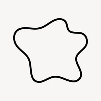 Abstract wavy star outline illustration | Free Photo Illustration ...