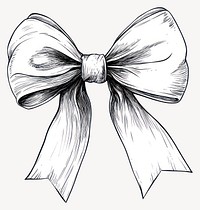 Cinch Bow illustration drawing sketch | Free Vector - rawpixel