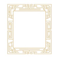 Chinese golden border rectangular design | Free Photo Illustration ...