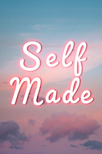 Self made fluorescent glow typography | Free Photo - rawpixel