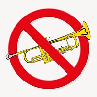 No honking, prohibition sign illustration | Free Photo - rawpixel