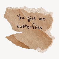 Torn paper template editable quote | Premium PSD - rawpixel