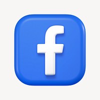 Facebook icon social media 3D | Free Photo Illustration - rawpixel