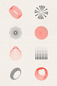 Abstract 3D design elements collection | Premium Vector - rawpixel
