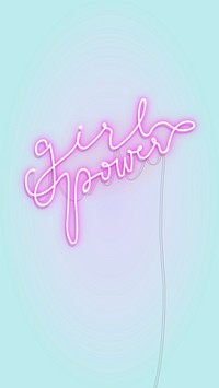 Feminine neon sign design resource | Premium Vector - rawpixel