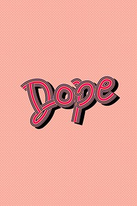 Colorful vector Dope pink funky | Premium Vector - rawpixel