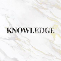 Text Knowledge marble word art | Free Photo - rawpixel