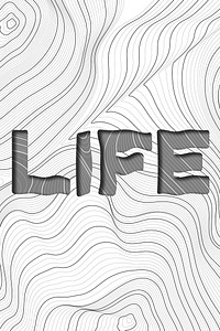 Dark gray life word typography | Free Photo - rawpixel