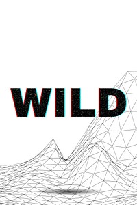 WILD typography wavy background | Free Photo - rawpixel