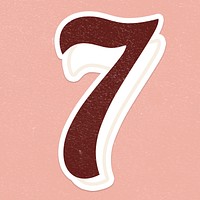 Number seven sign symbol icon | Premium PSD - rawpixel