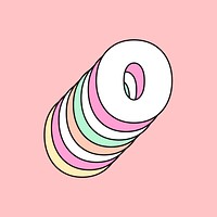 3d psd letter o vintage | Premium PSD - rawpixel