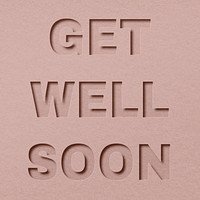 Get well soon word paper | Free Photo - rawpixel