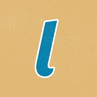 Letter l psd bold retro | Premium PSD - rawpixel