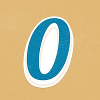 Psd retro number 0 bold | Free PSD - rawpixel