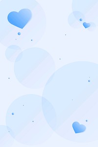 Vector cute heart bubble pattern | Free Vector - rawpixel