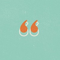 Retro quotation mark vintage bold | Premium PSD - rawpixel