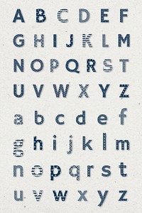 Japanese pattern alphabet set psd | Premium PSD - rawpixel