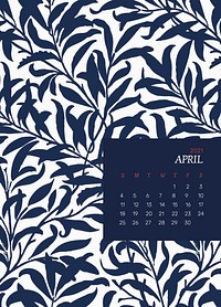 Calendar 2021 April editable template | Premium PSD - rawpixel