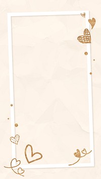 Valentine’s glittery heart frame psd | Premium PSD - rawpixel