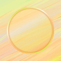 Round frame yellow background vector | Premium Vector - rawpixel