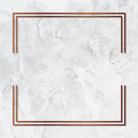 Square copper frame on white | Premium Vector - rawpixel