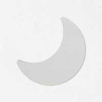 Gray paper crescent moon design | Premium PSD - rawpixel