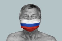 Russian man wearing a face | Premium PSD - rawpixel