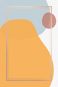 Gold rectangular metallic psd frame | Free PSD - rawpixel