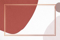 Red gold frame psd design | Premium PSD - rawpixel