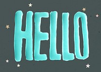 Word Hello oil paint handwriting | Free Photo - rawpixel