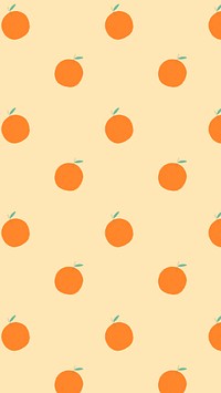 Psd hand drawn orange pattern | Premium PSD - rawpixel