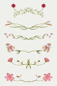Flower floral flourish design vector | Premium Vector - rawpixel