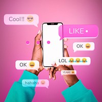 Cute text messages with person | Premium Photo - rawpixel