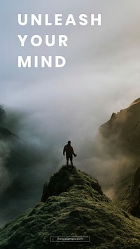 Unleash your mind social banner | Premium Vector Template - rawpixel