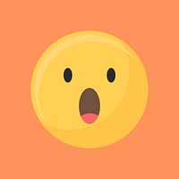Wow face emoticon symbol vector | Premium PSD - rawpixel