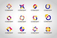 Colorful company logo collection vector | Premium Vector - rawpixel