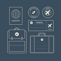 Travel stickers and badge set | Premium Vector - rawpixel