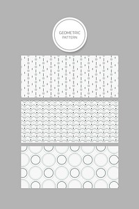 Seamless geometric pattern vector set | Premium Vector - rawpixel