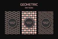 Seamless geometric pattern vector set | Premium Vector - rawpixel