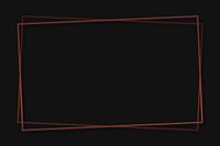 Rectangle bronze frame black background | Premium Vector - rawpixel